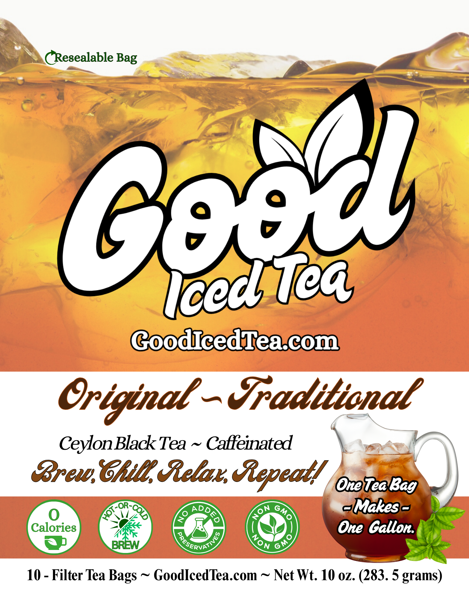 Good Iced Tea - Original ~ Traditional - Flavor – Good Iced Tea, LLC