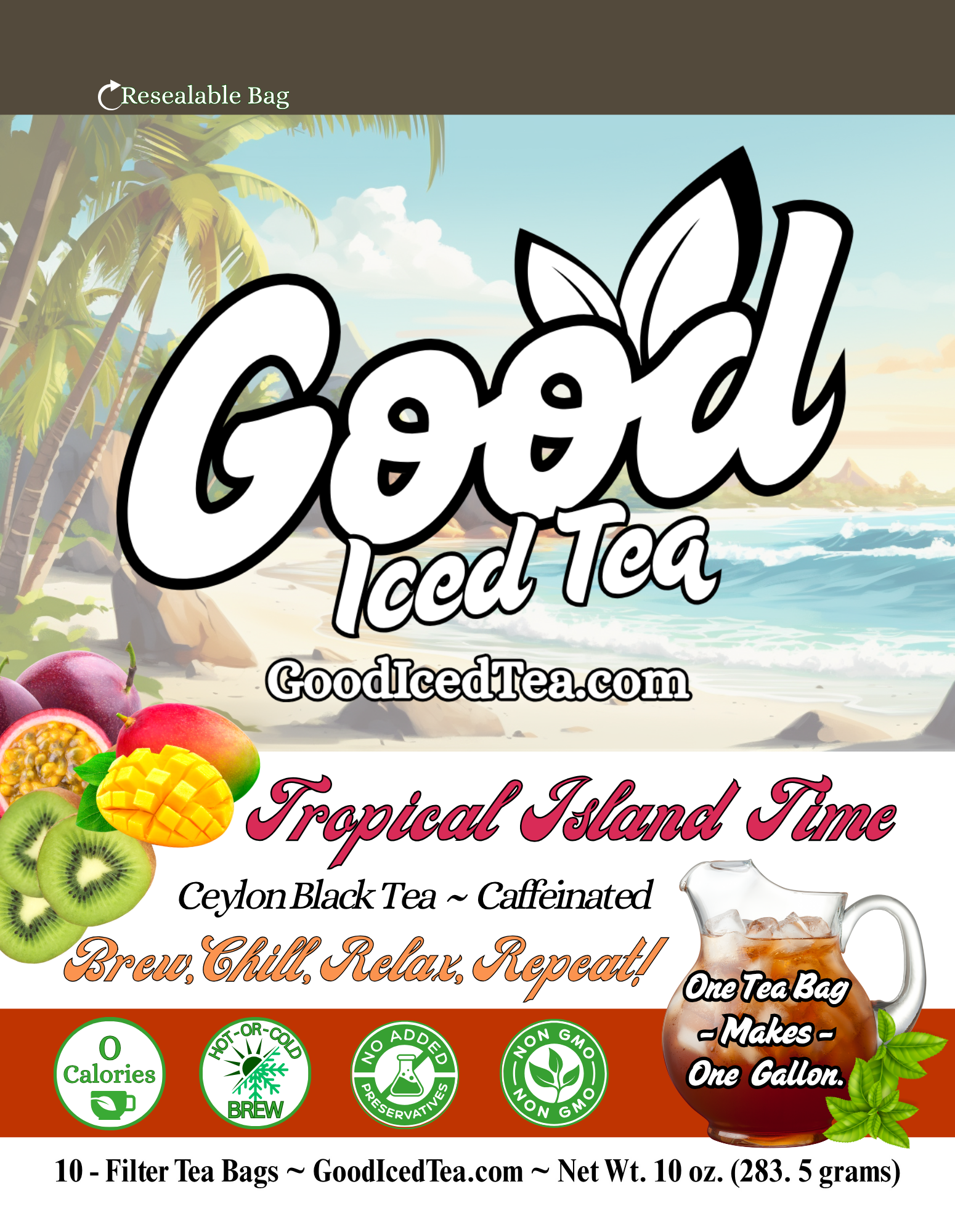 Good Iced Tea - Tropical Island Time - Flavor – Good Iced Tea, LLC